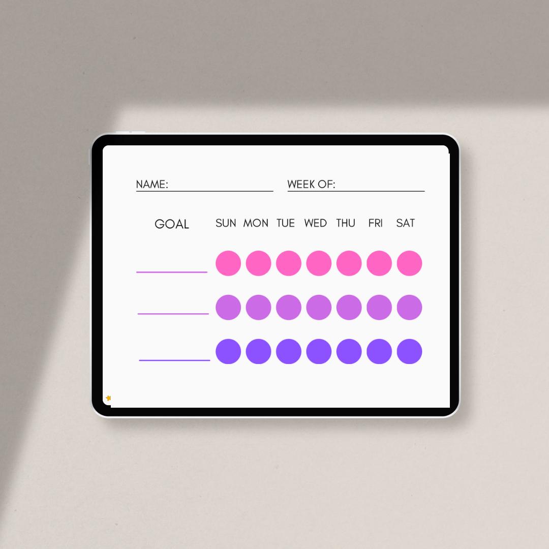 Family Chore and Behavior Chart Bundle for Kids - Pink & Purple ...