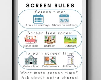 Screen Time Rules for Kids and Families (2 Hours Screen Time on ...