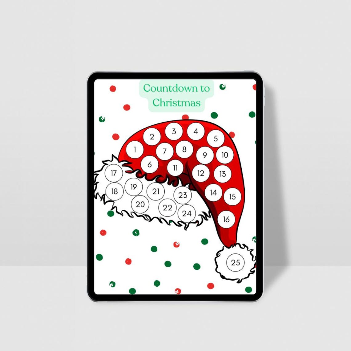 Christmas Countdown Bundle of 5 Advent Coloring Sheets (digital ...