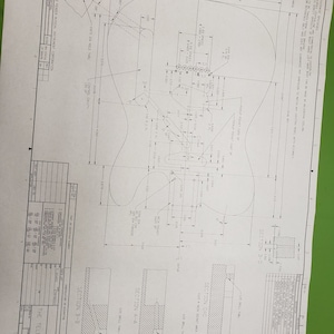 Telecaster Guitar Template - Etsy