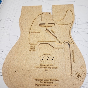 Telecaster Guitar Template - Etsy
