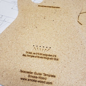 Telecaster Guitar Template - Etsy