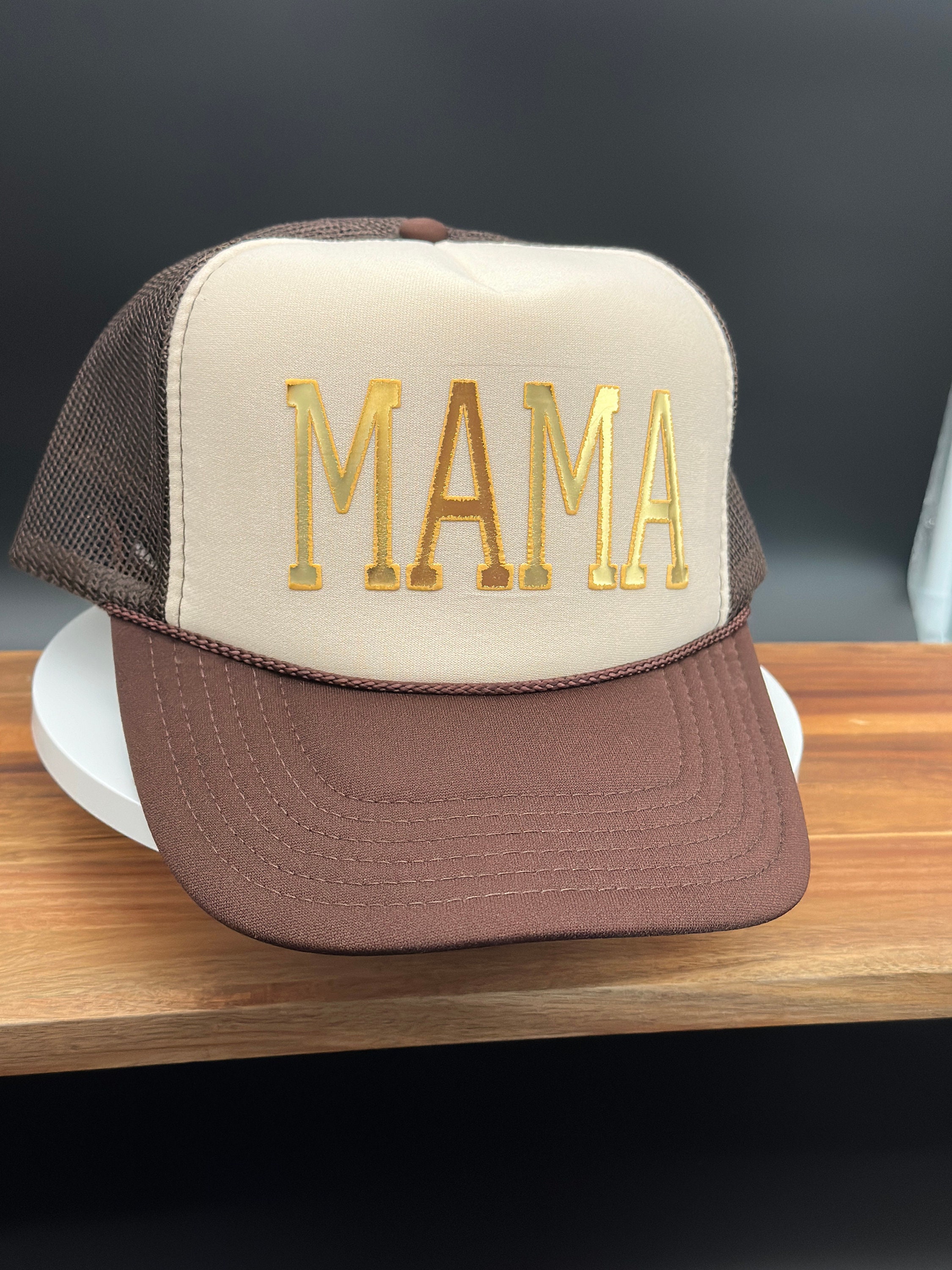 Mama Trucker Hat Custom Puff Vinyl Hat Mama Custom Cap Mom Gift Custom ...