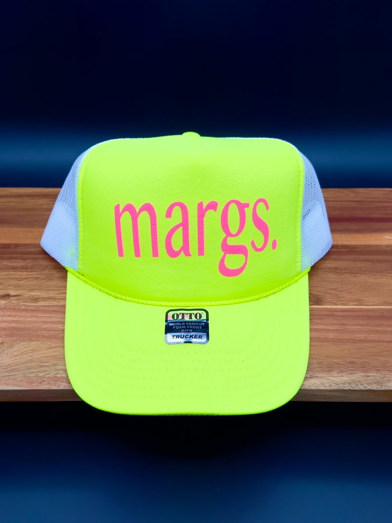 Margs Trucker Hat Custom Puff Vinyl Margs Custom Cap for National ...