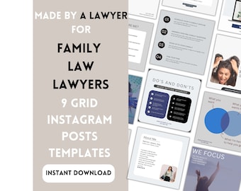 Law Firm Social Media Templates, Lawyer Facebook Post, Editable Canva ...