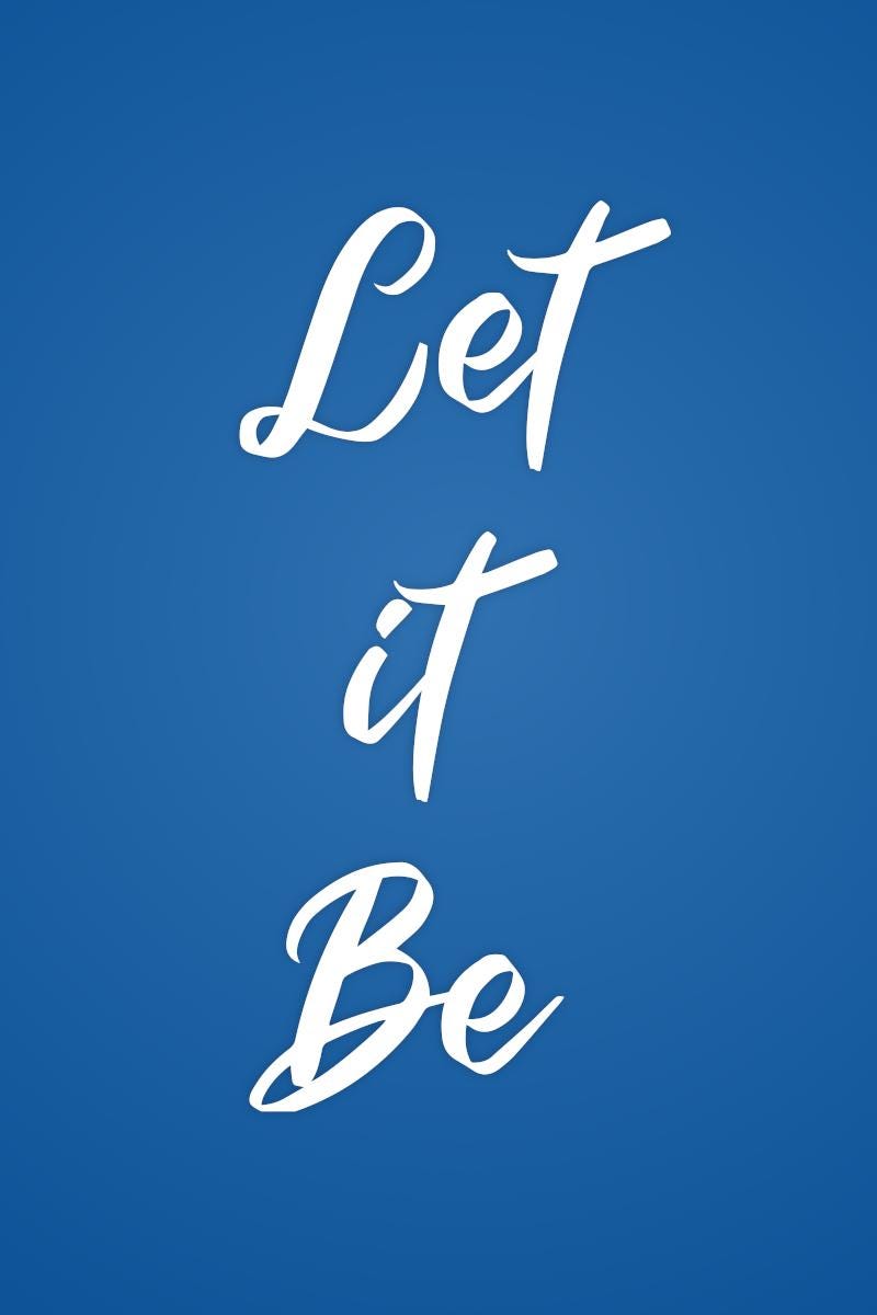 Printable Let It Be Poster, Large Poster Size, Instant Download PDF - Etsy