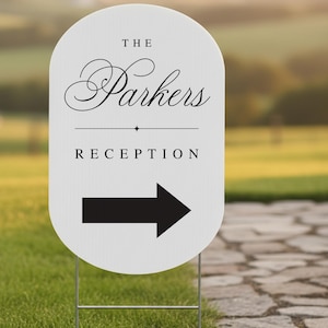 PRINTED Classic Collection Double-sided Wedding Yard Sign W/ Stake ...