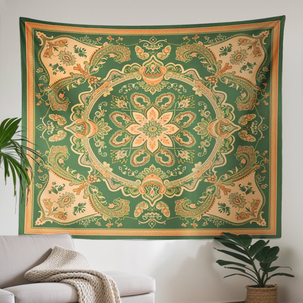 Bohemian Tapestry,boho Art Wall Hanging,vintage Floral Home Decoration ...