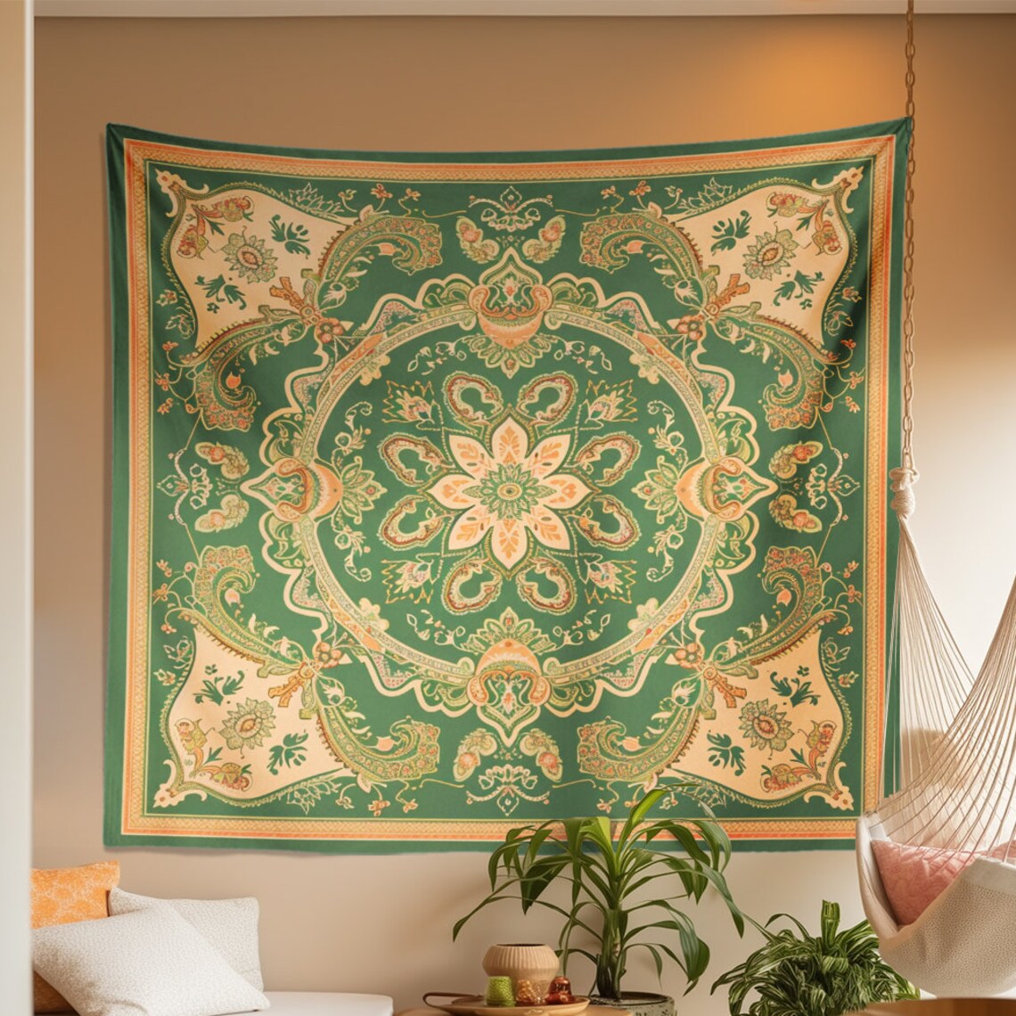 Bohemian Tapestry,boho Art Wall Hanging,vintage Floral Home Decoration ...