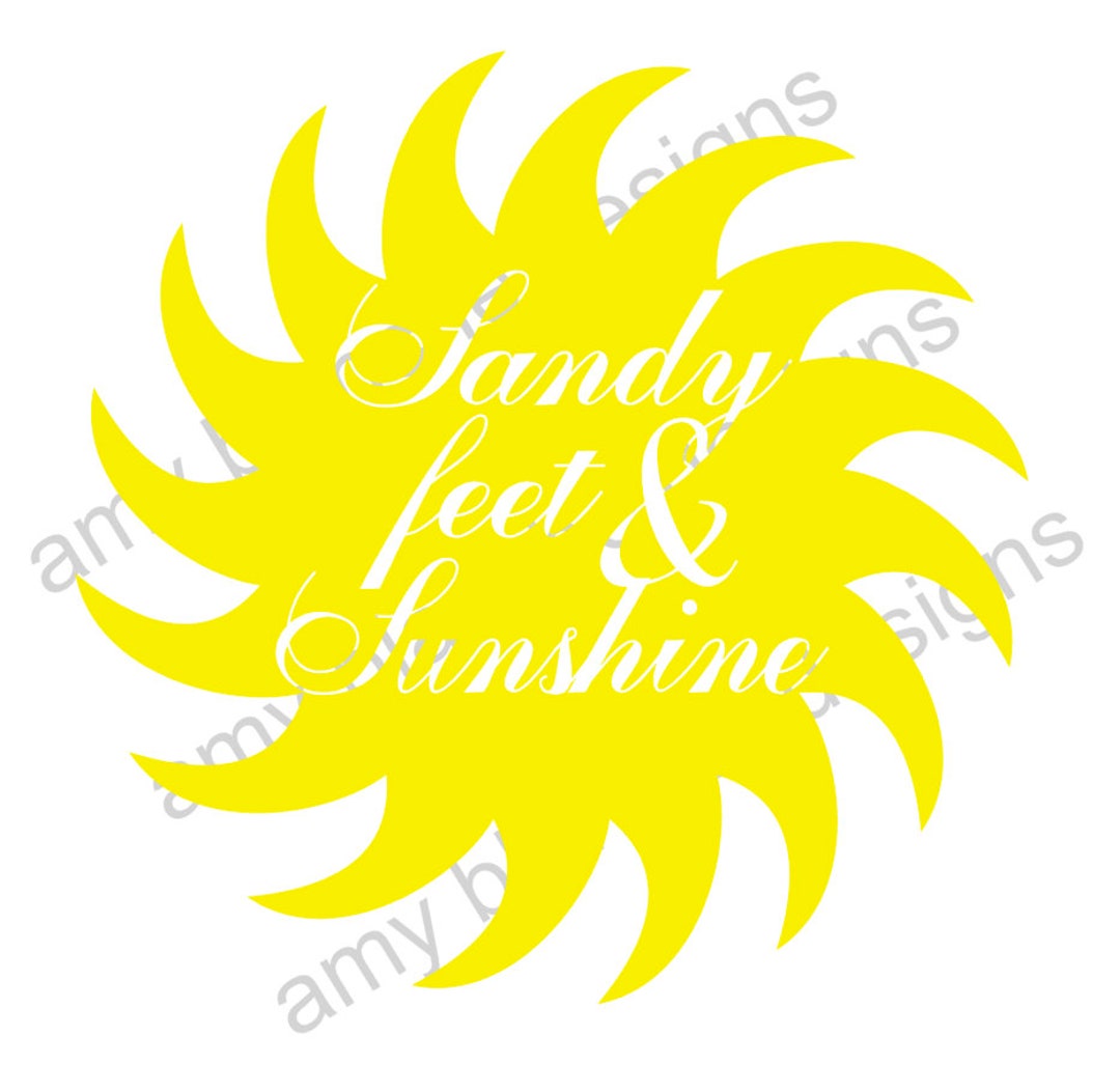 Sandy Feet & Sunshine SVG File - Etsy