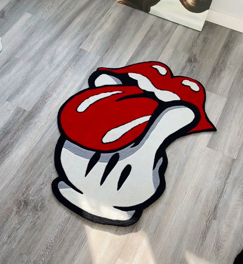 Tufted Lips Custom Rug - Etsy