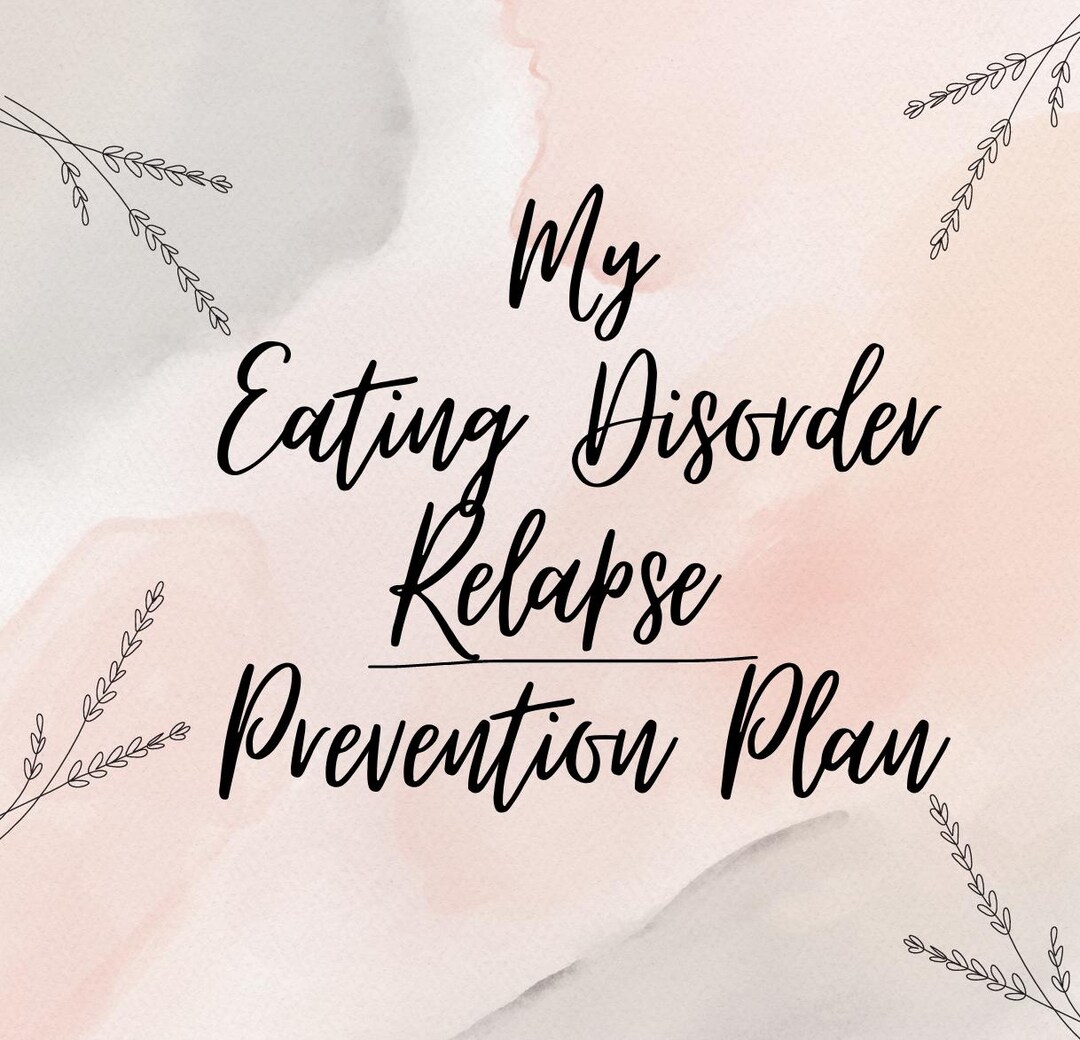Relapse Prevention Plan: Eating Disorder Recovery - Etsy