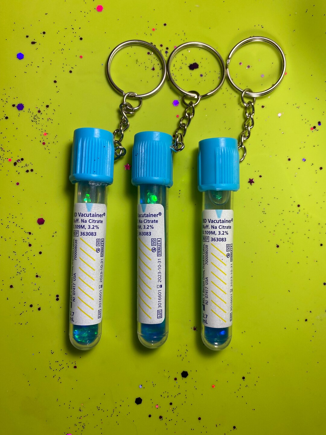 Laboratory Test Tube Keychain - Etsy
