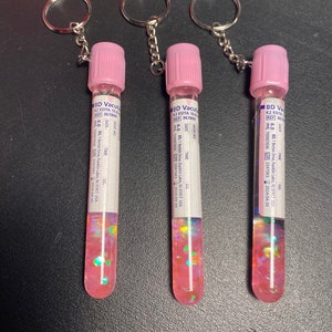 Laboratory Test Tube Keychain - Etsy