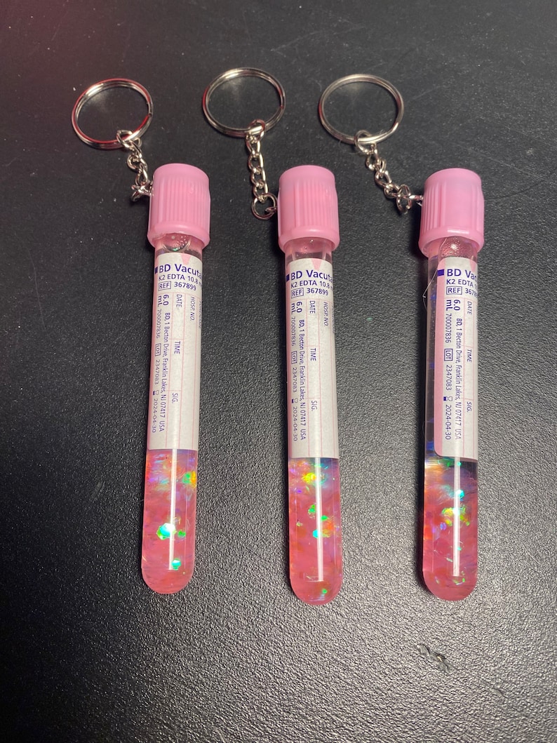 Laboratory Test Tube Keychain - Etsy