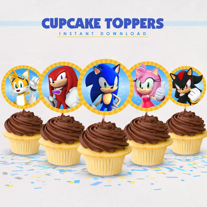 Sonic Labels for Party - Etsy