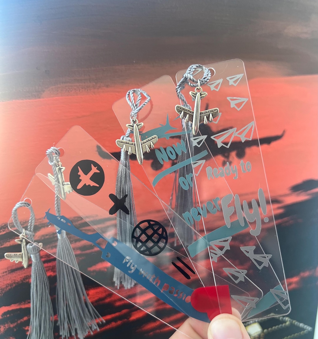 Airplane Pilot Bookmark Set for Book Lovers - Etsy
