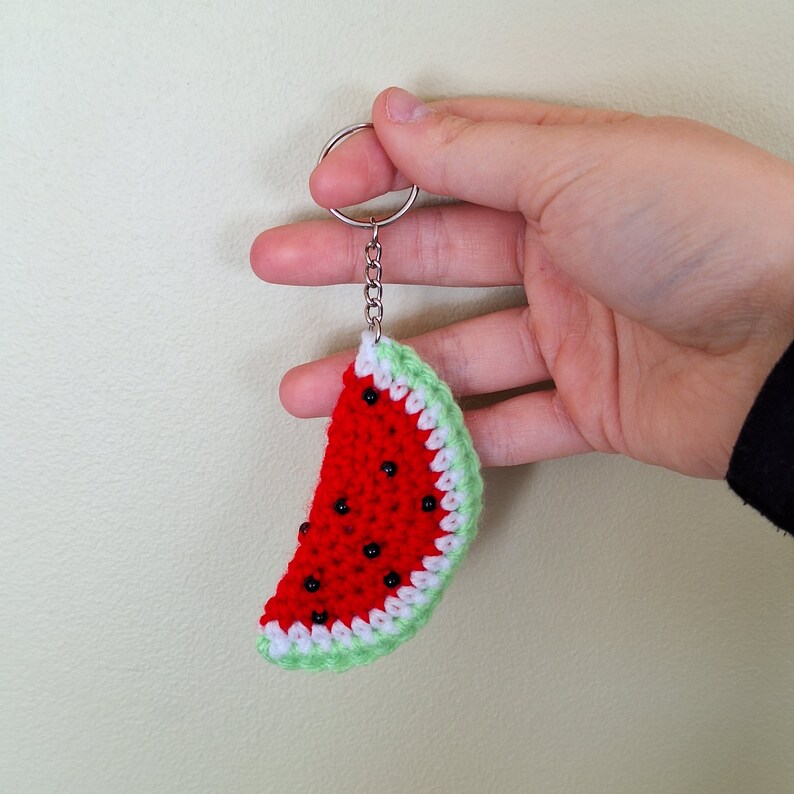 Watermelon Keychain - Etsy