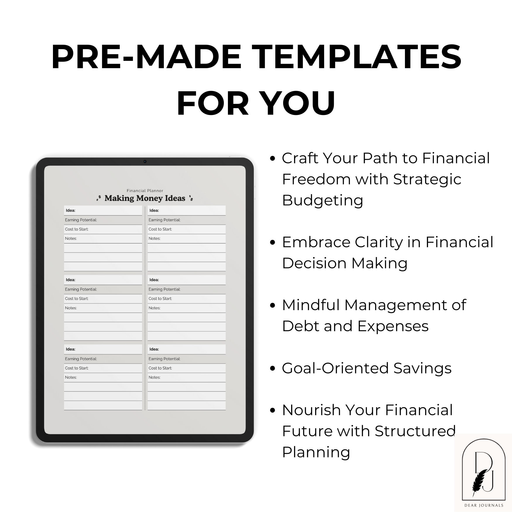 Canva Financial Budget Planner Template | Editable Budget Finance ...