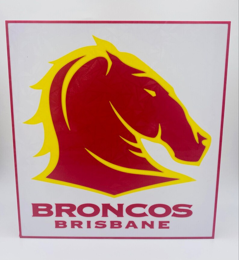 Brisbane Broncos NRL Led Light Box Sign - Etsy Australia