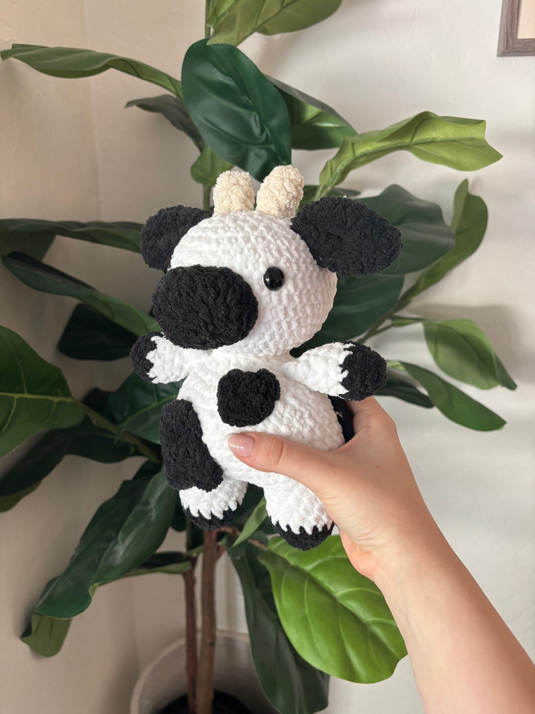 Stuffed Cow Crochet Plushie - Etsy