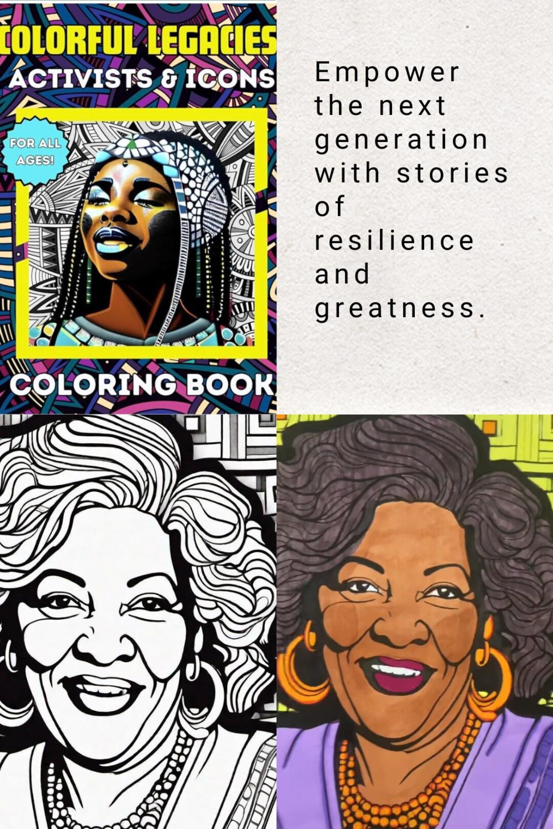 Toni Morrison Coloring Page – Literary Icon Printable Art (digital ...