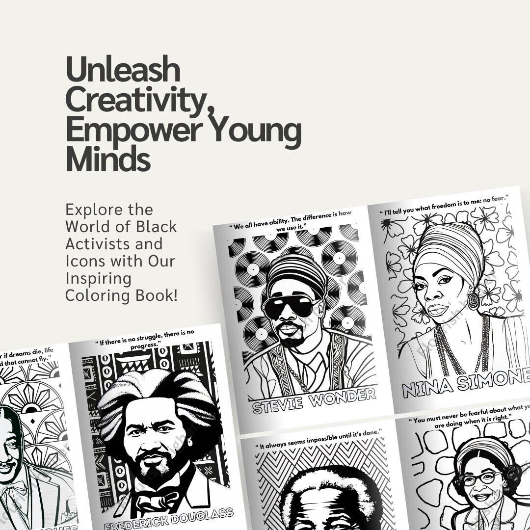 Colorful Legacies Black History Coloring Book – Activists & Icons ...