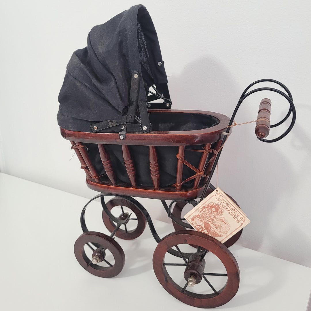 Vintage Victorian Wooden Stroller - Decorative Collectible Not a Toy ...