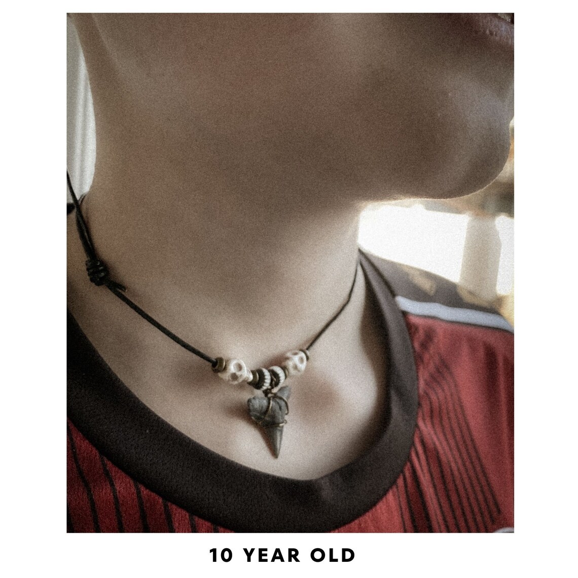 Real Shark Tooth Necklace Style 5 Surfer - Etsy