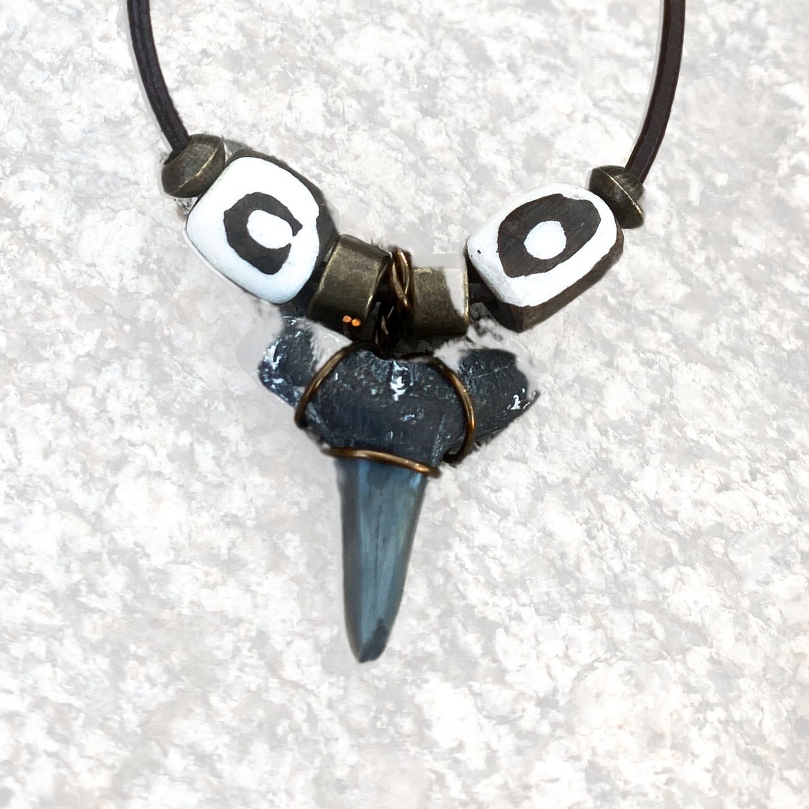 Real Shark Tooth Necklace Style 5 Surfer - Etsy