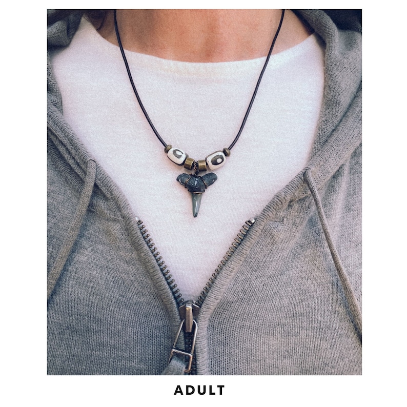 Real Shark Tooth Necklace Style 5 Surfer - Etsy