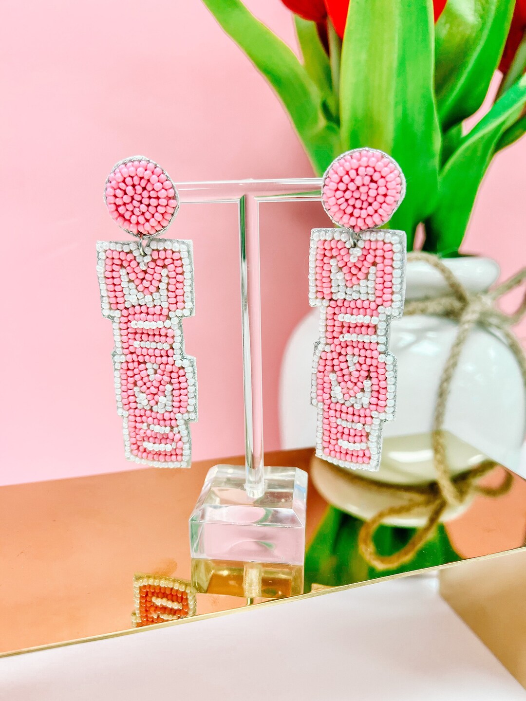 Meme Beaded Earrings - Etsy