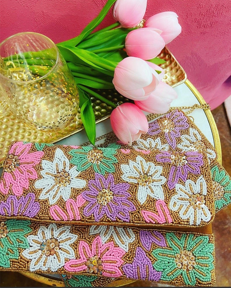 Pastel Flower Clutch - Etsy