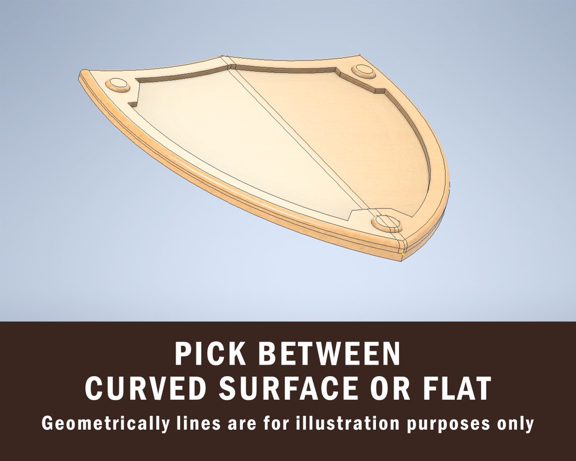 3 CNC Plaque Shield 3D Designs for Your CNC Router / 6 STL Files - Etsy