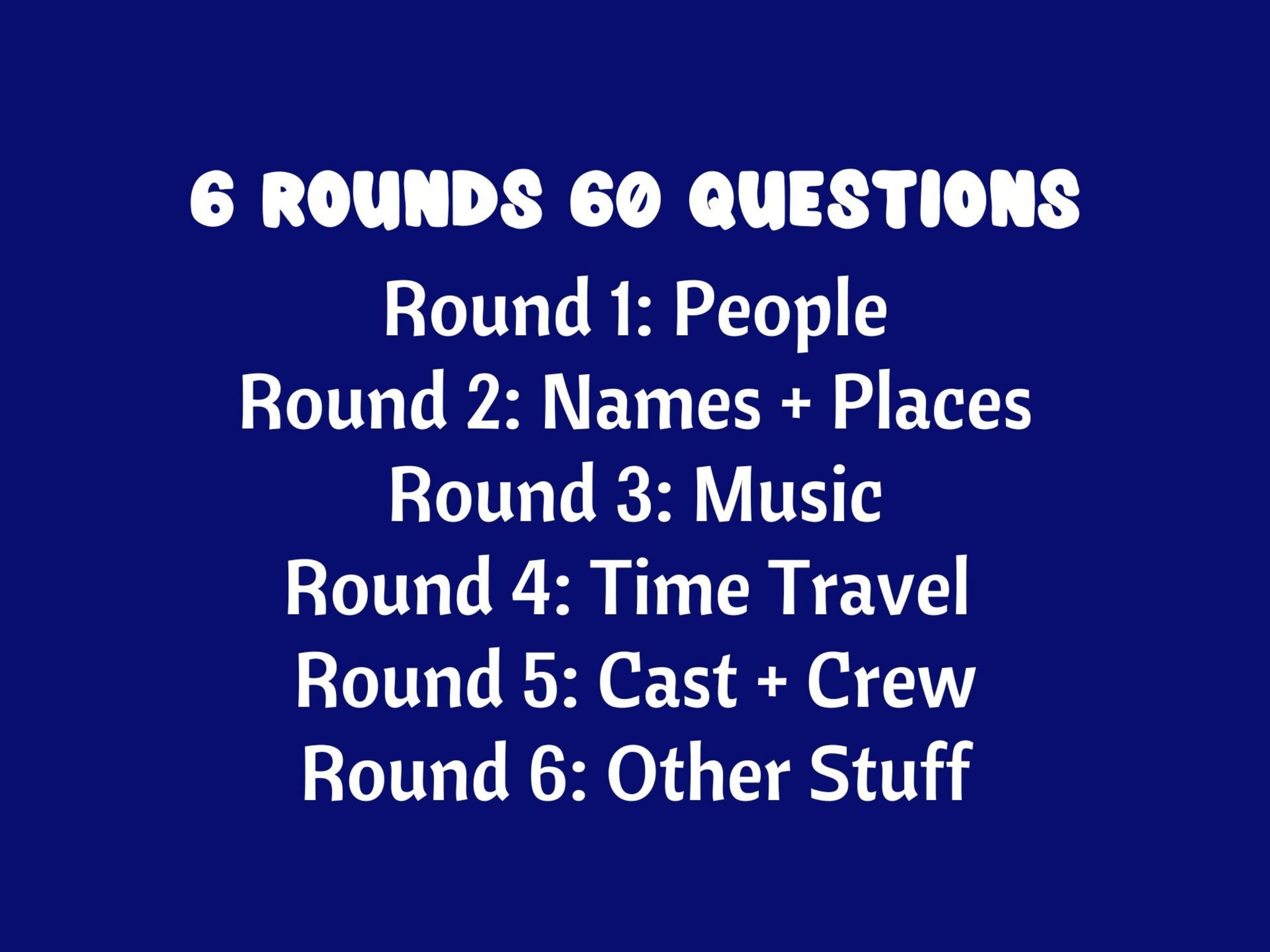 Back to the Future Movie Trivia Game | 6 Rounds & 60 Questions to Test ...