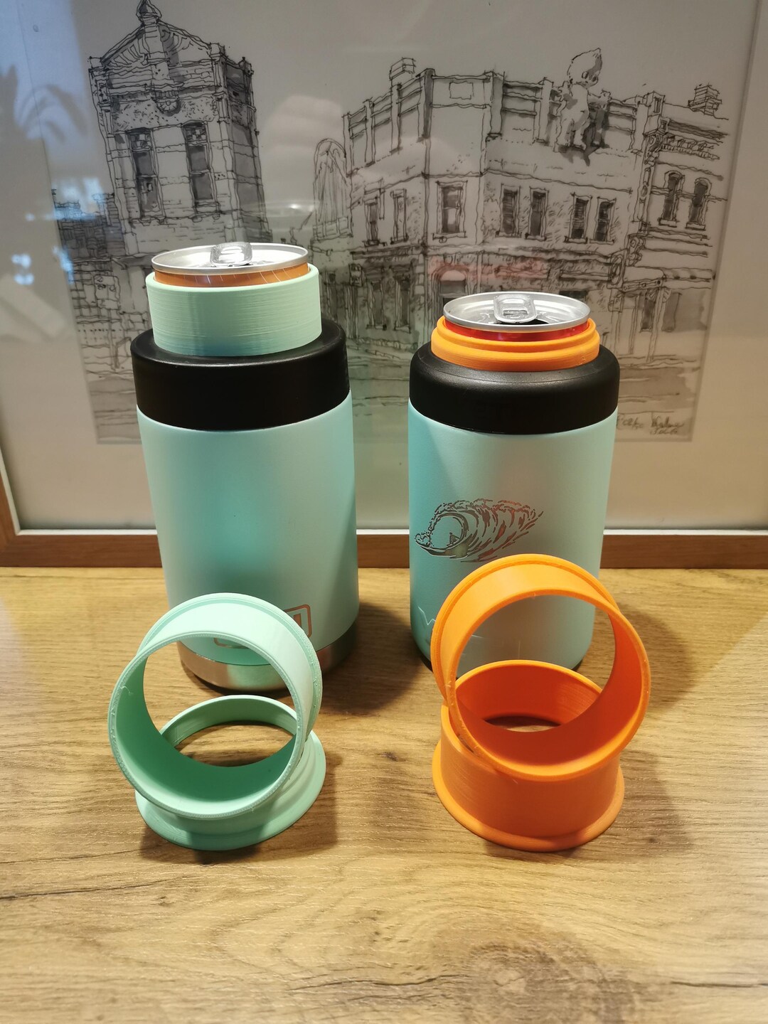 Yeti Rambler Colster (12oz & 375ml Versions) Collar Adapter for Slim ...