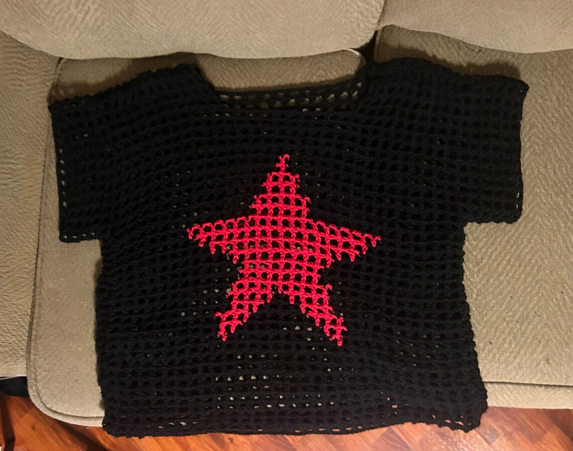Mesh Star Top - Etsy