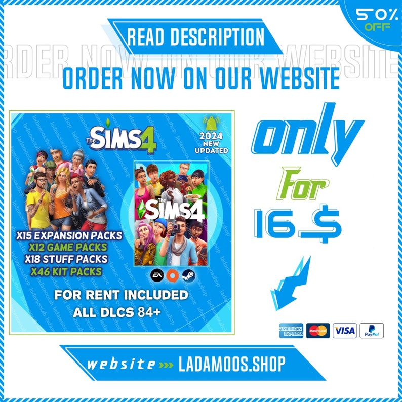 The Sims 4 All 84 Dlcs 2024 Expansion, Game, Stuff, Kit Pack DLC ...