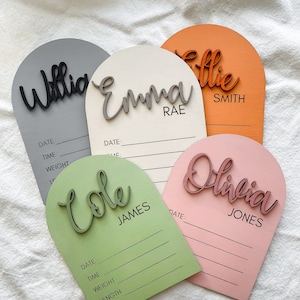 Birth Announcement Sign for Hospital, Birth Stats Sign, Personalized ...