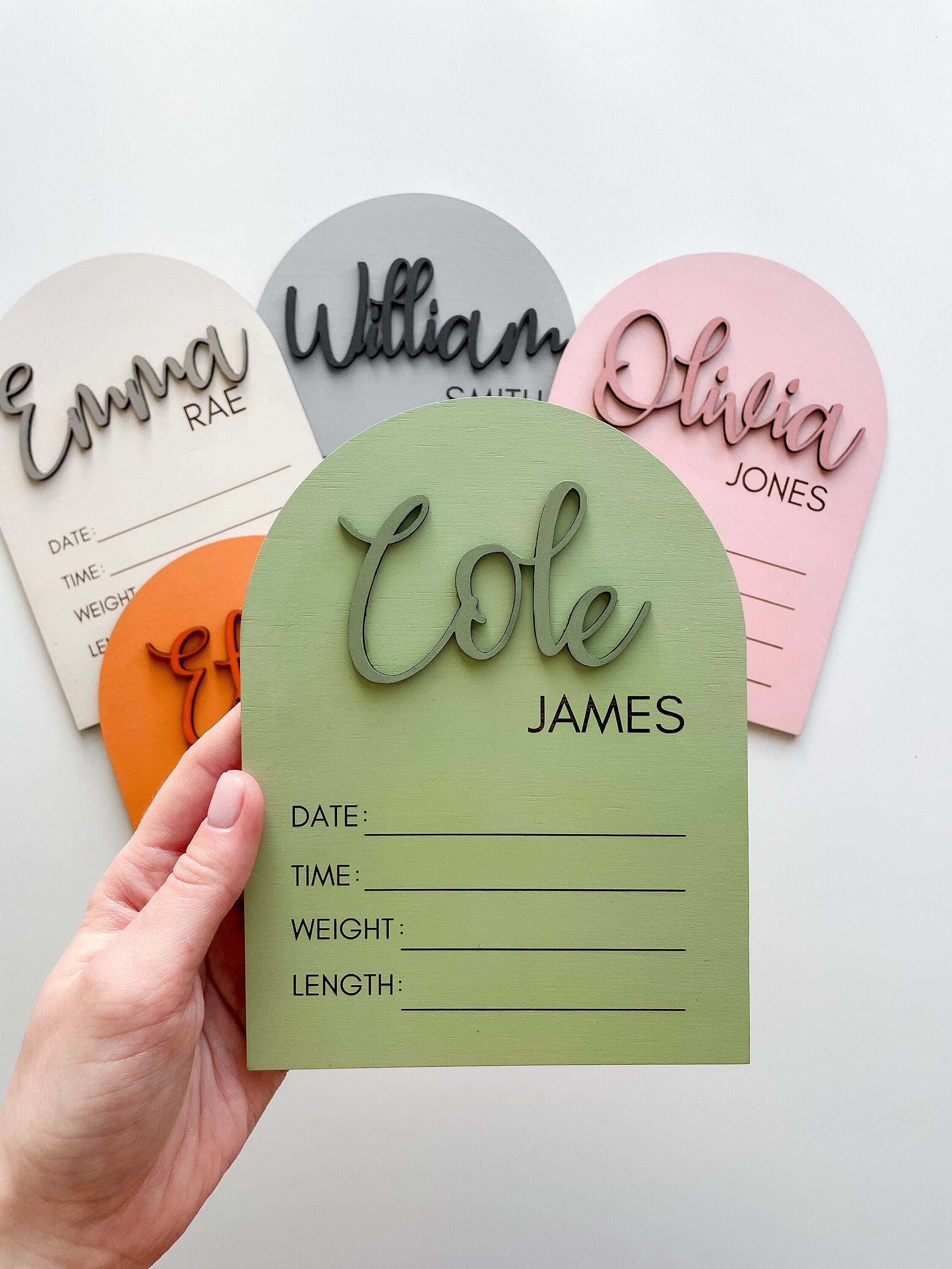 Birth Announcement Sign for Hospital, Birth Stats Sign, Personalized ...