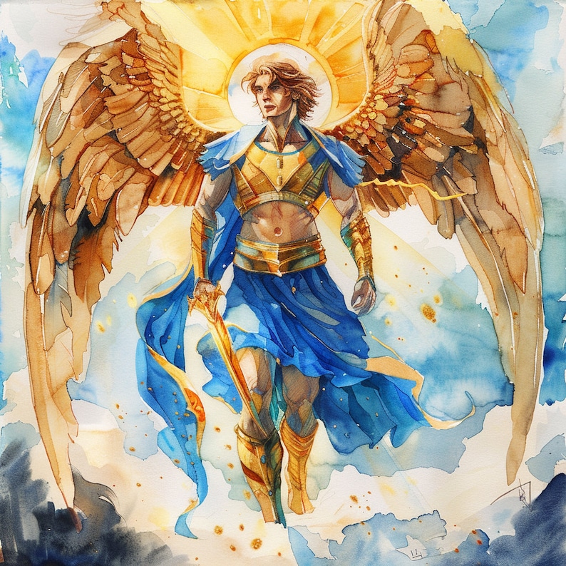 Archangel Raziel Clip Art 4 JPG Mix Media Card Making Invitations ...