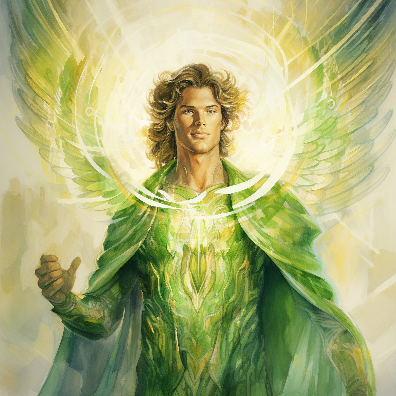 Archangel Rafael Clip Art 4 JPG Mix Media Card Making Invitations ...