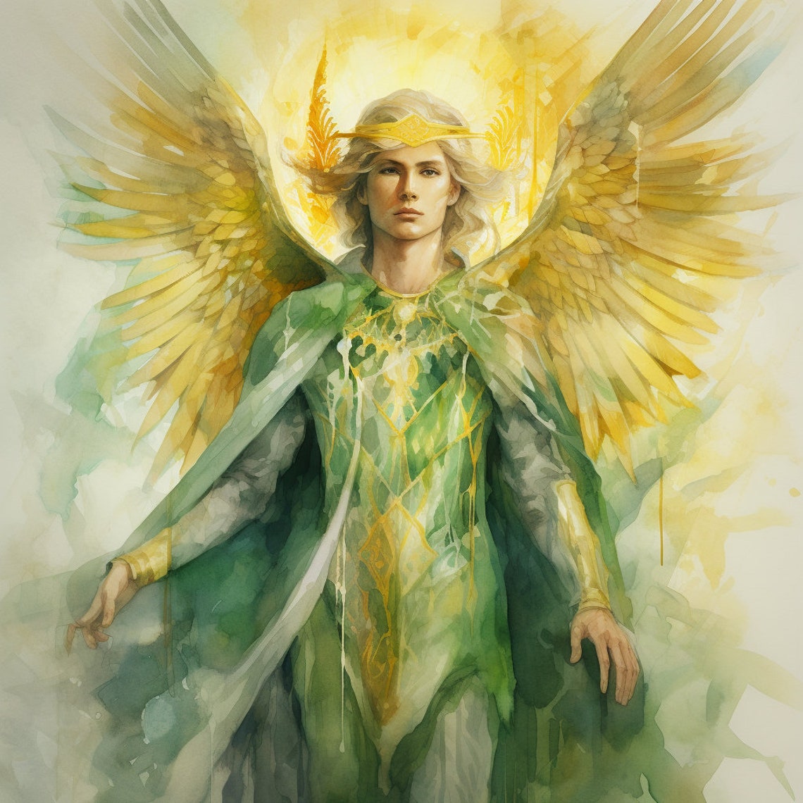 Archangel Rafael Clip Art 4 JPG Mix Media Card Making Invitations ...