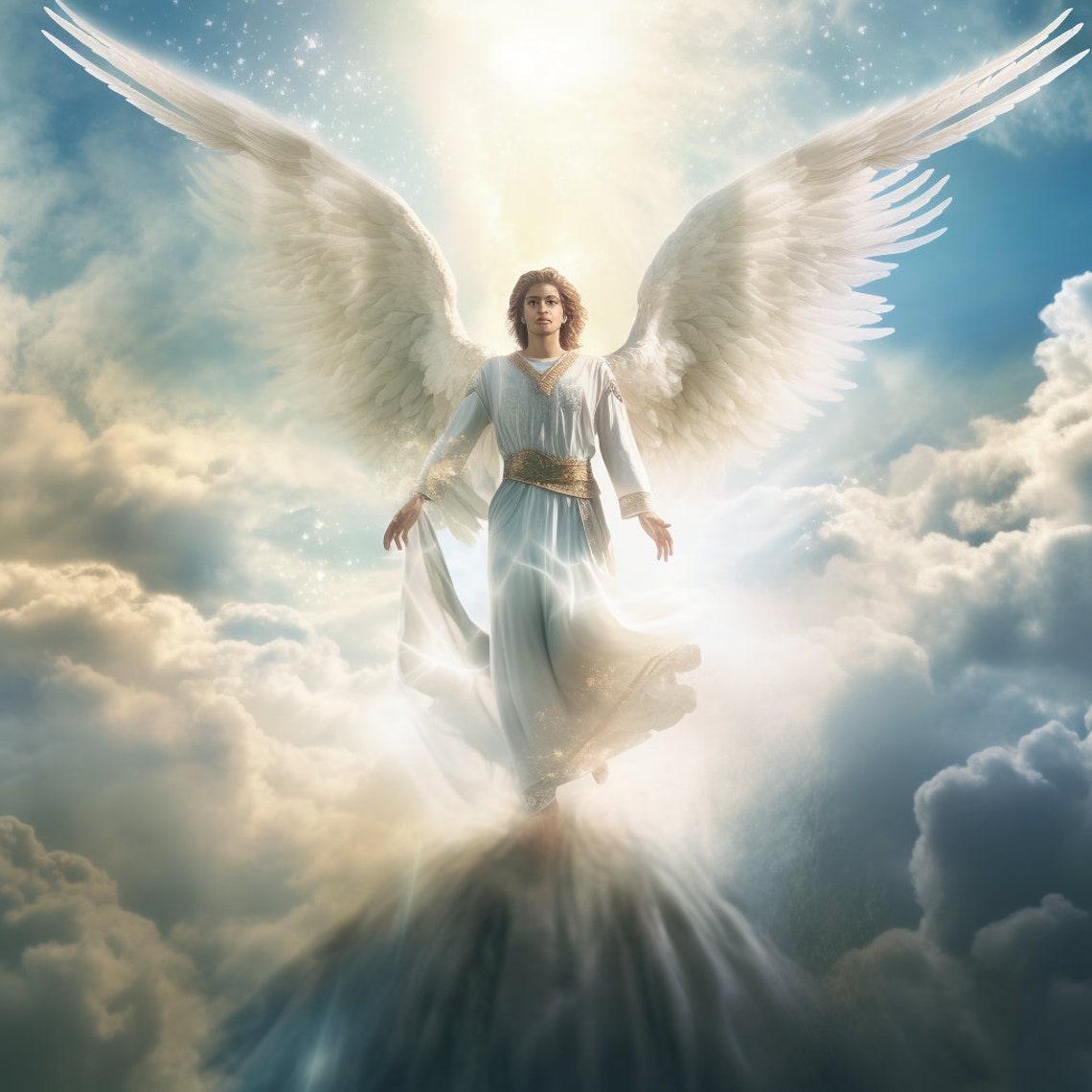 Archangel Gabriel Clip Art 4 JPG Mix Media Card Making Invitations ...