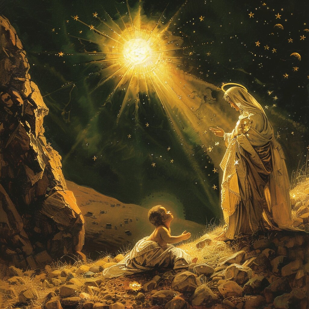Baby Jesusl Clip Art 4 JPG Mix Media Card Making Invitations Collage ...