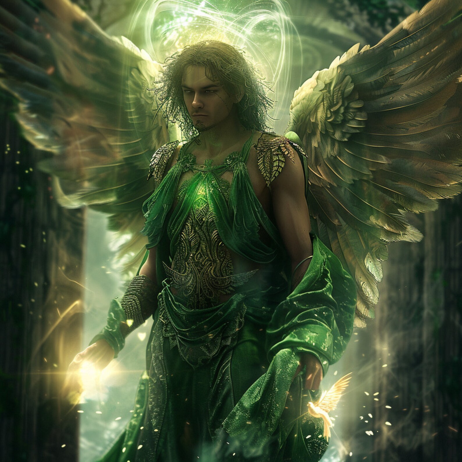 Archangel Rafael Clip Art 4 JPG Mix Media Card Making Invitations ...