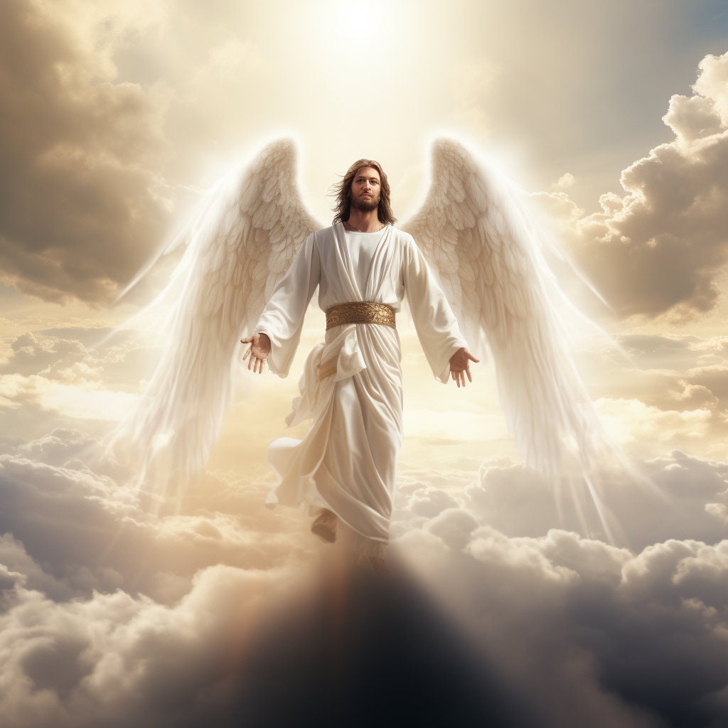 Archangel Gabriel Clip Art 4 JPG Mix Media Card Making Invitations ...