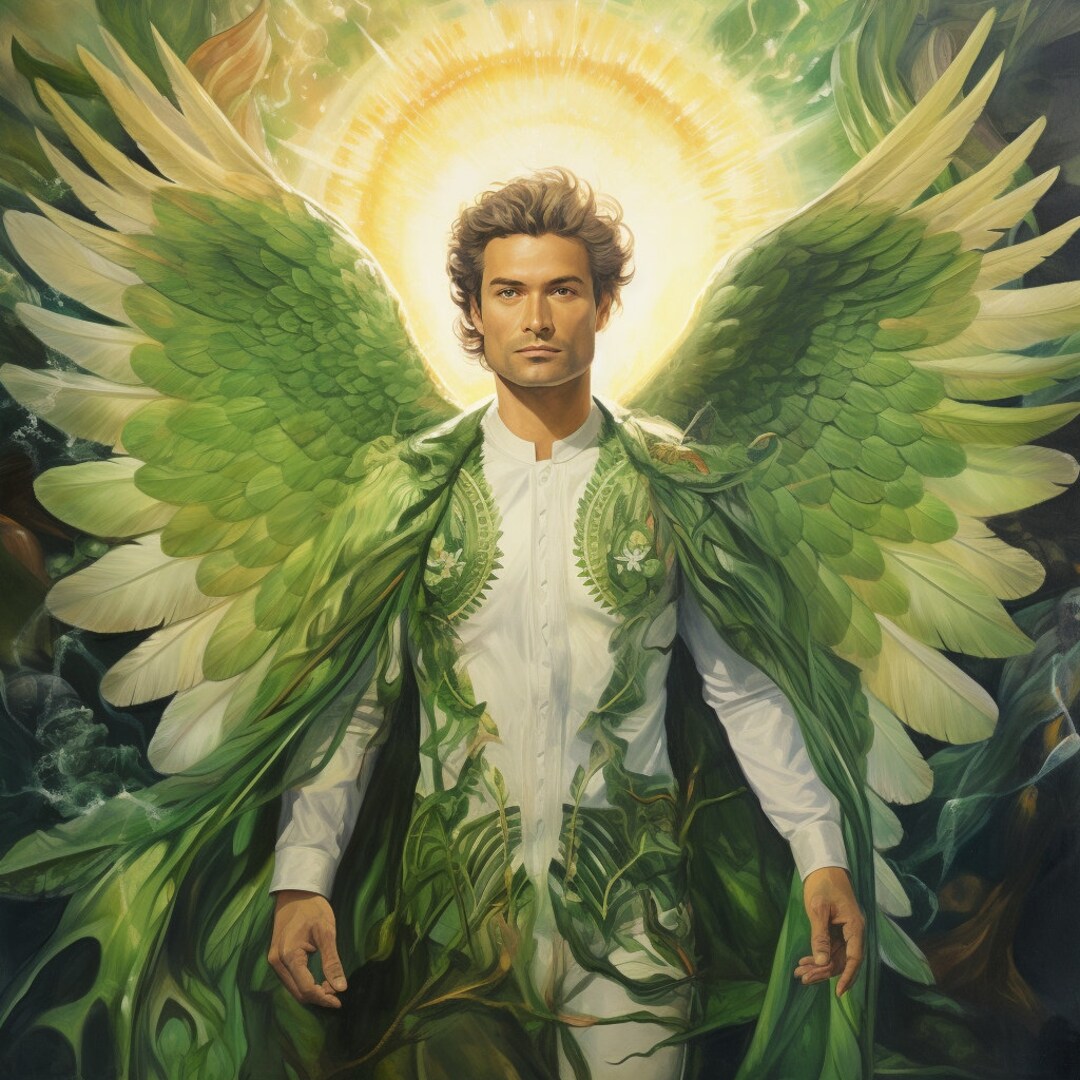 Archangel Rafael Clip Art 4 JPG Mix Media Card Making Invitations ...