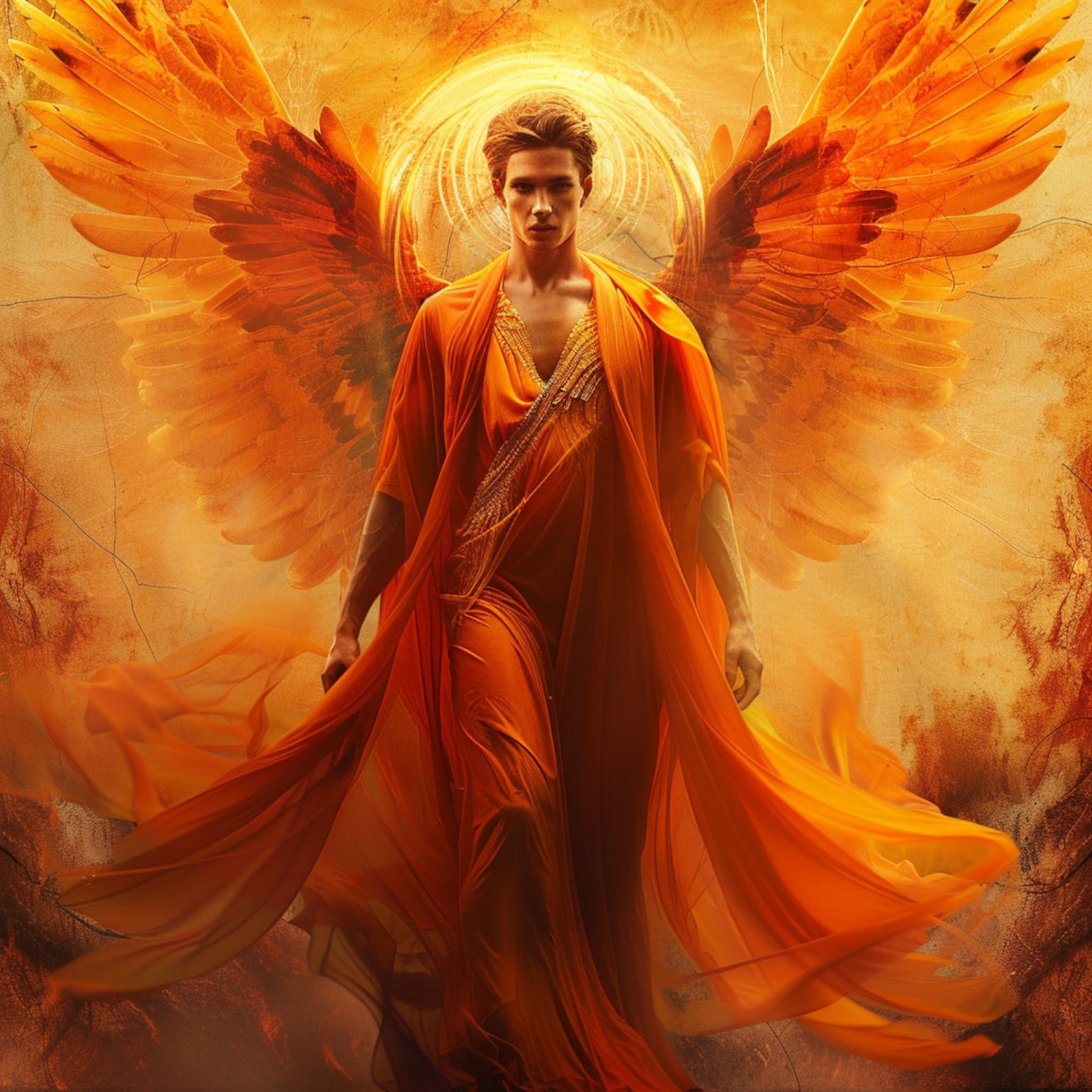 Archangel Uriel Clip Art 4 JPG Mix Media Card Making Invitations ...