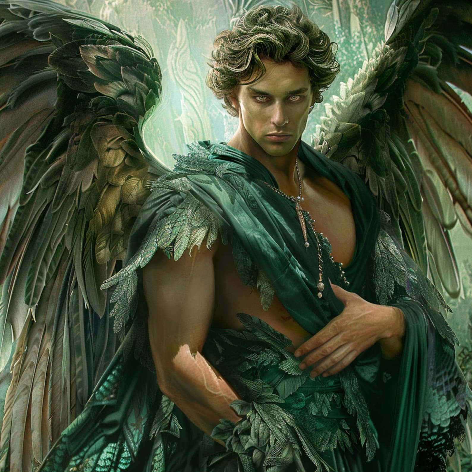 Archangel Rafael Clip Art 4 JPG Mix Media Card Making Invitations ...